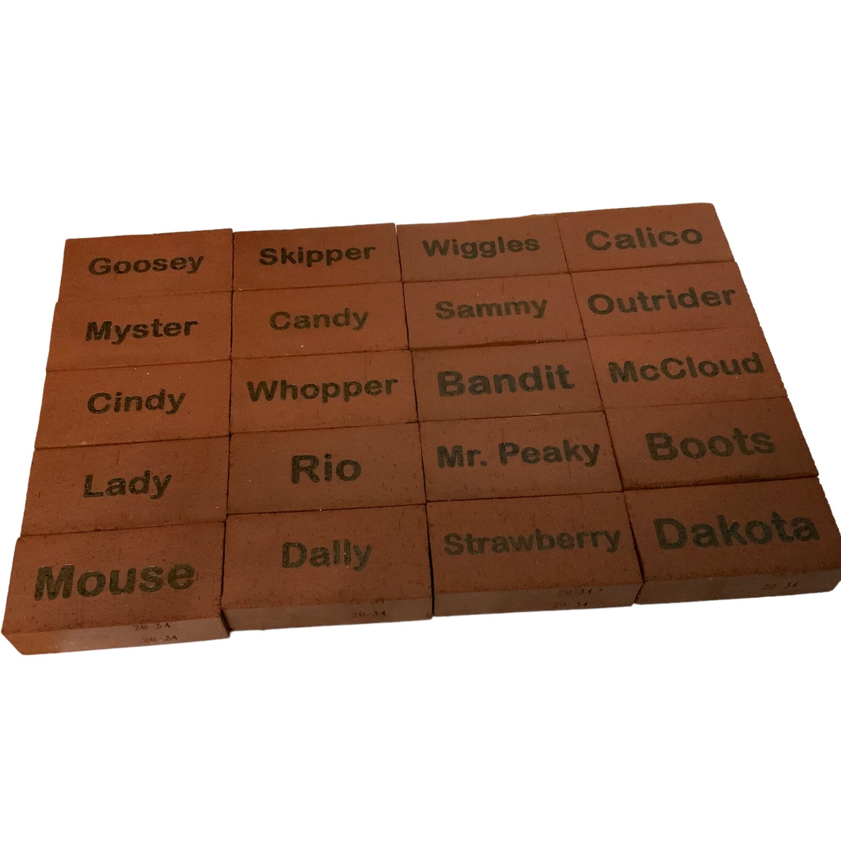 Custom Laser Engraved Brick 2x8, 4x8, or 8x8 – Turba Custom Engraving